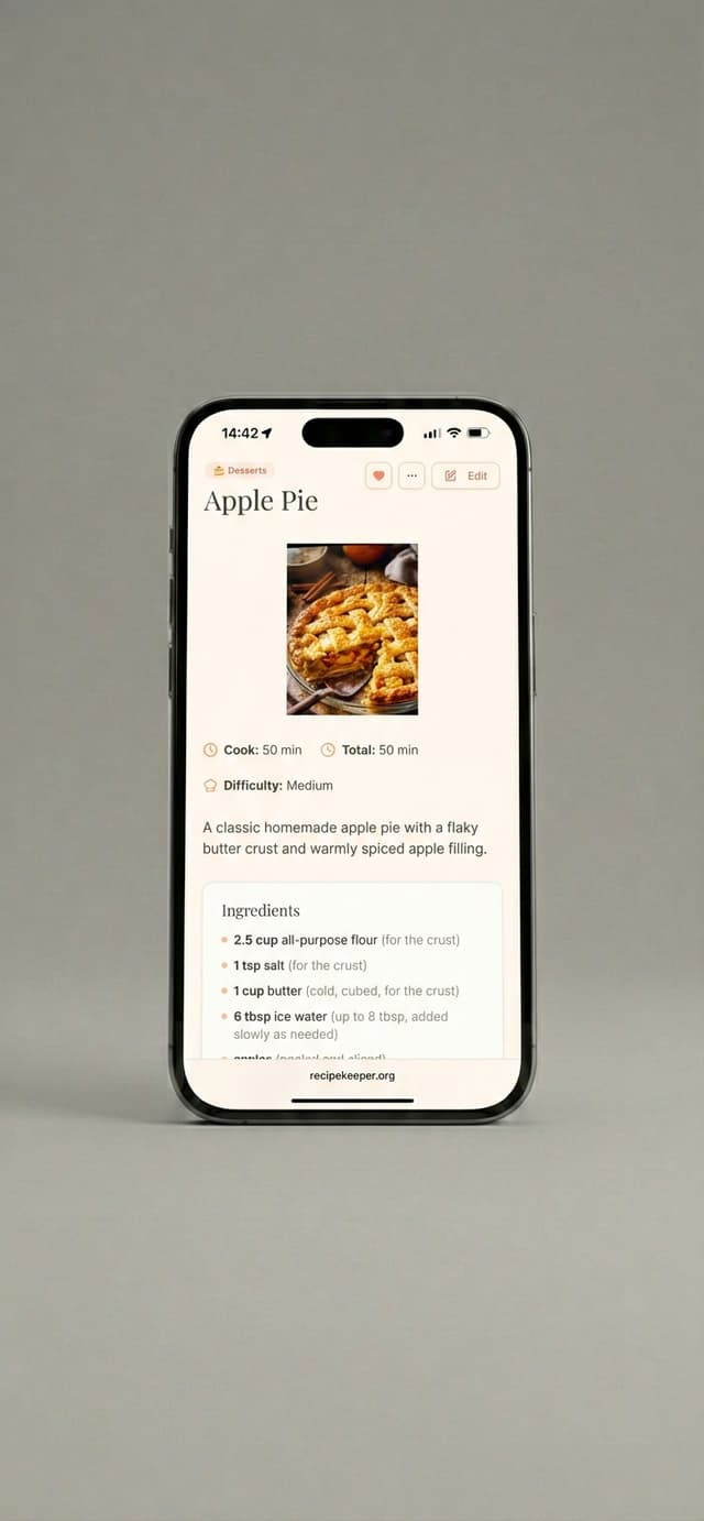 Recipe Keeper - Preserve Family Recipes